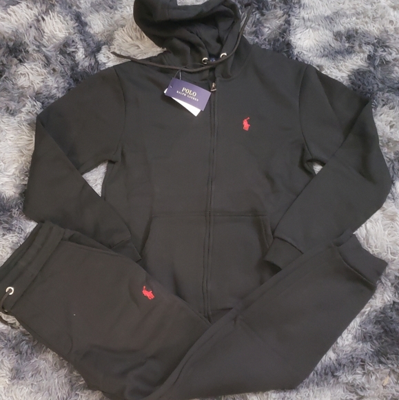 Polo Ralph Lauren | Pants | Polo Ralph Lauren Tracksuit Black Set ...
